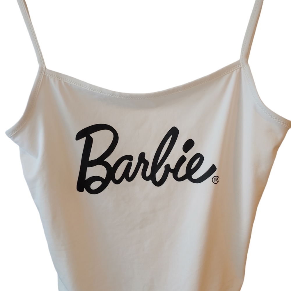 Zara White Barbie One Piece Swimsuit Size Medium - Gem